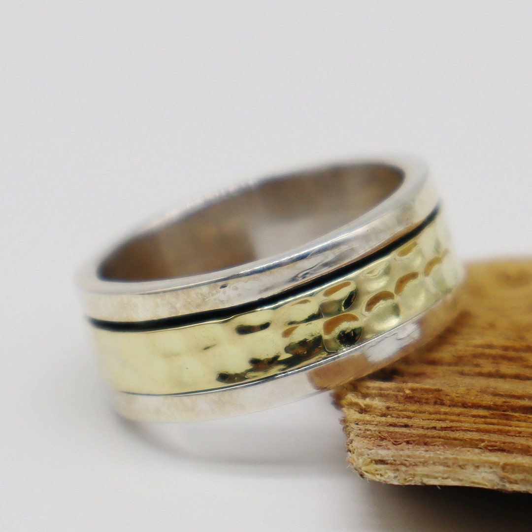 Super AAA HOT Spinner Ring*spinning Silver Ring*meditation Ring*fidget ...