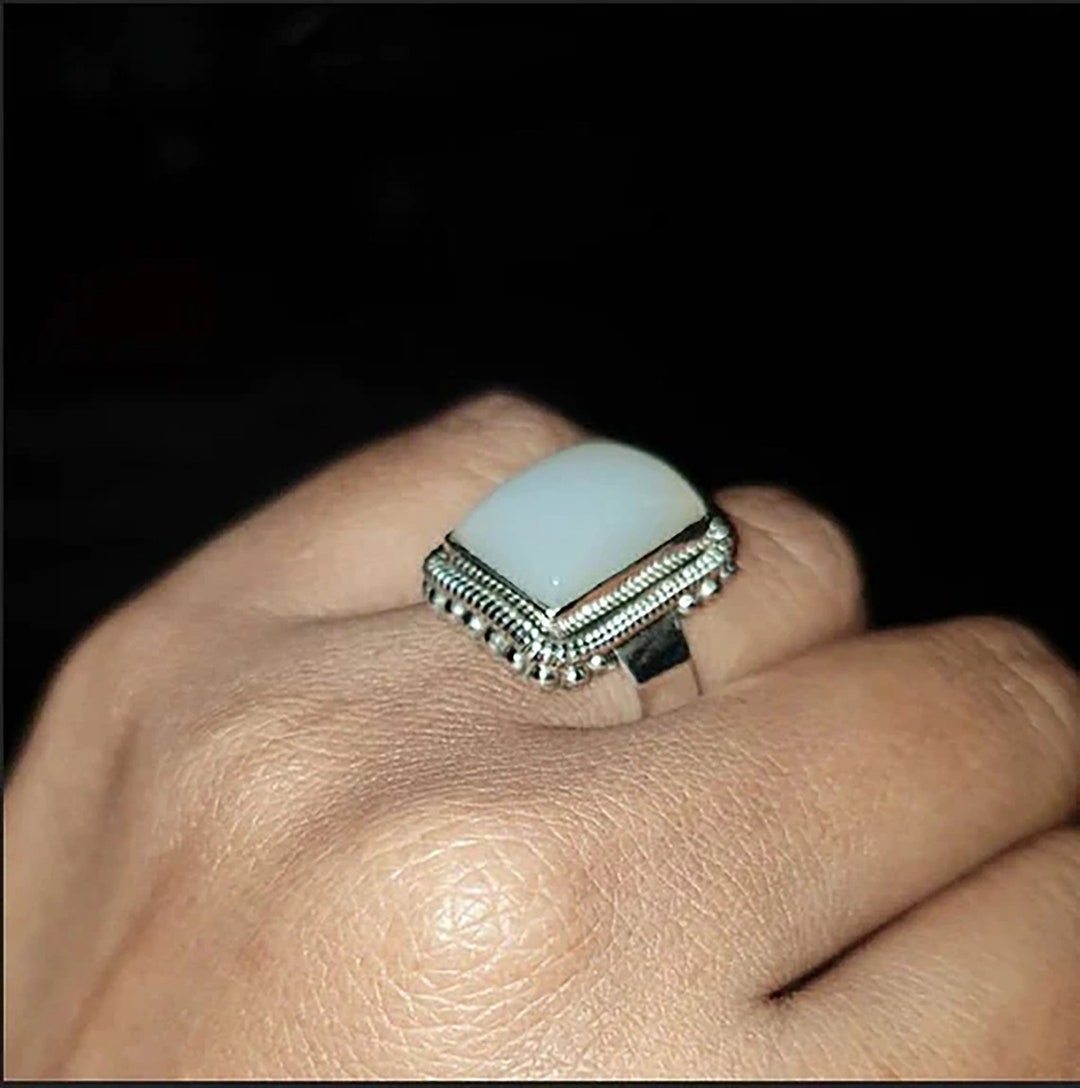 Lucifer Morningstar Ring | 925 Sterling Silver | Rectangle Shape ...