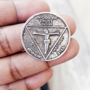Lucifer Pentecostal Coin Silver Coins Lucifer COIN Solid 925 Sterling ...