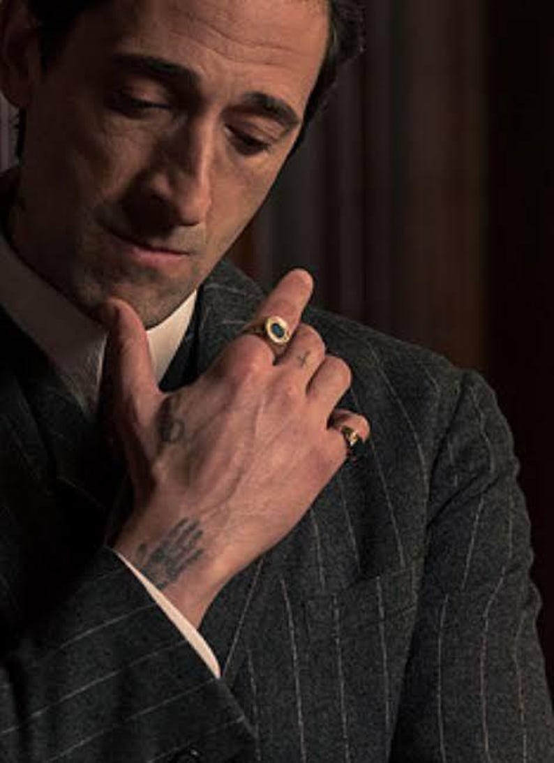 Luca Changretta Ring - Peaky Blinders Gold Plated 925 Sterling Silver ...