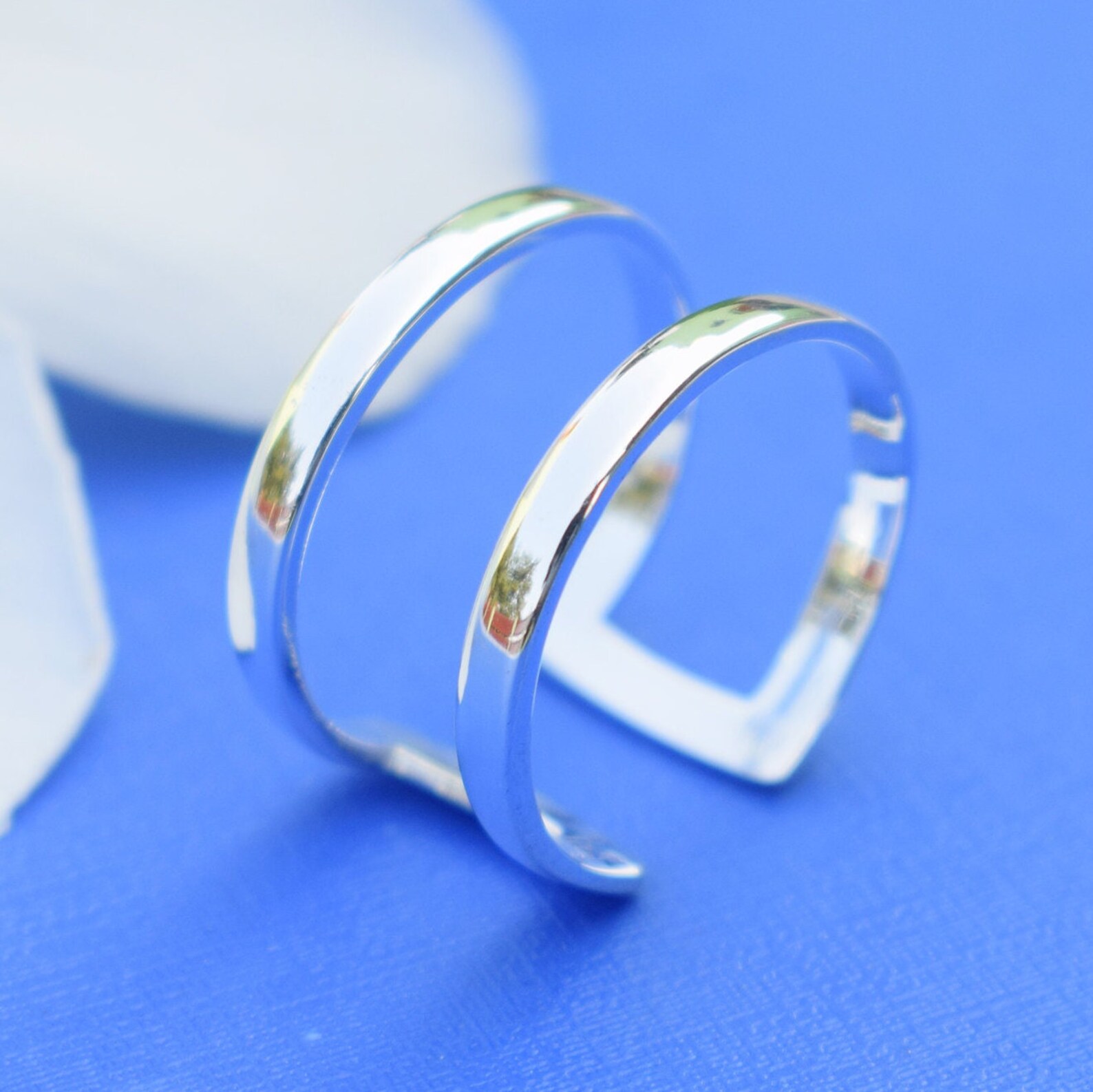 925 Sterling Silver Rings, Double Band Rings, Fashionable Ring for ...