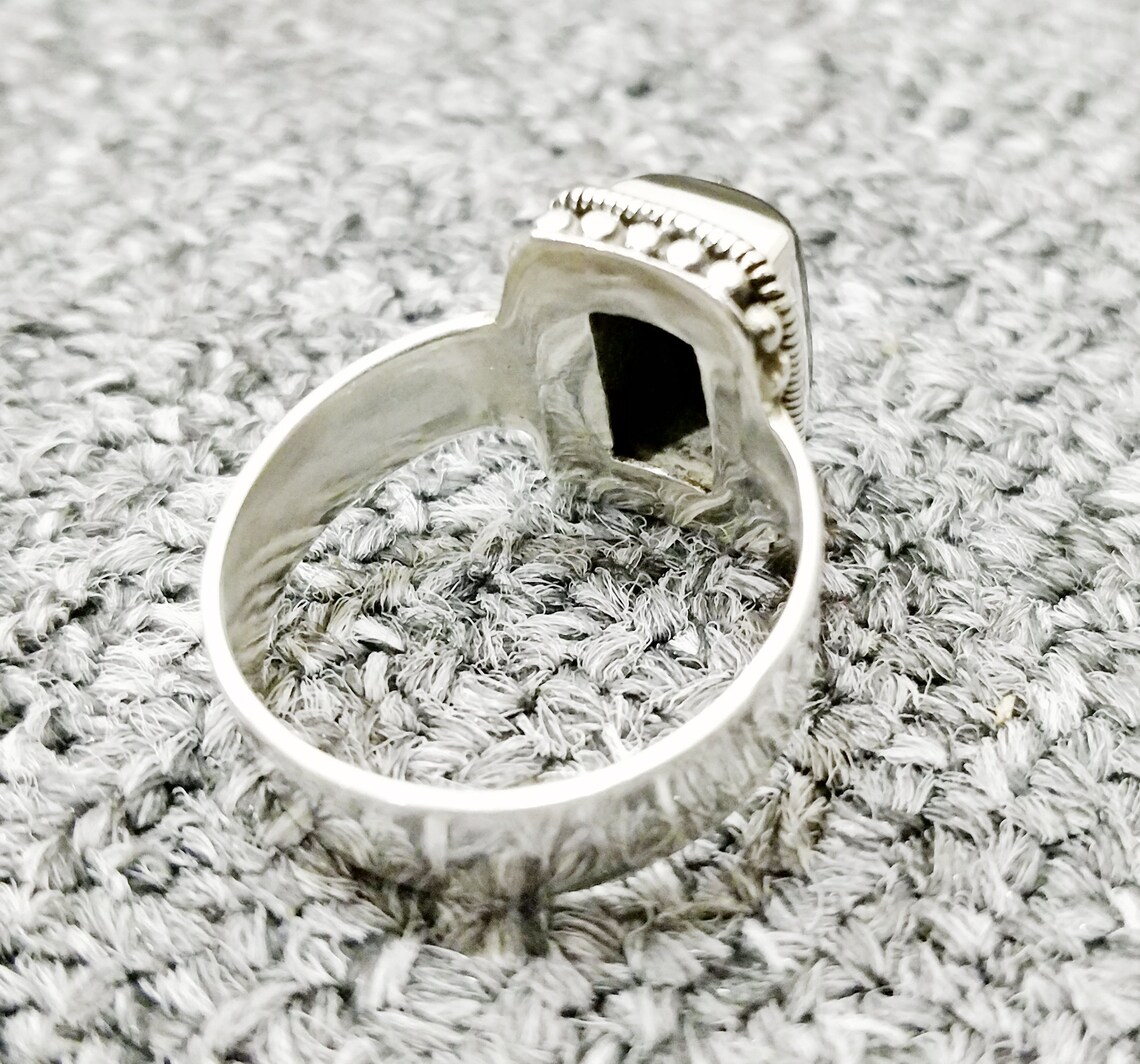 Lucifer Morningstar Rings 925 Sterling Silver Rectangle | Etsy UK