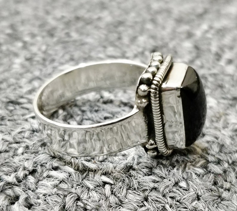 Lucifer Morningstar Rings 925 Sterling Silver Rectangle | Etsy