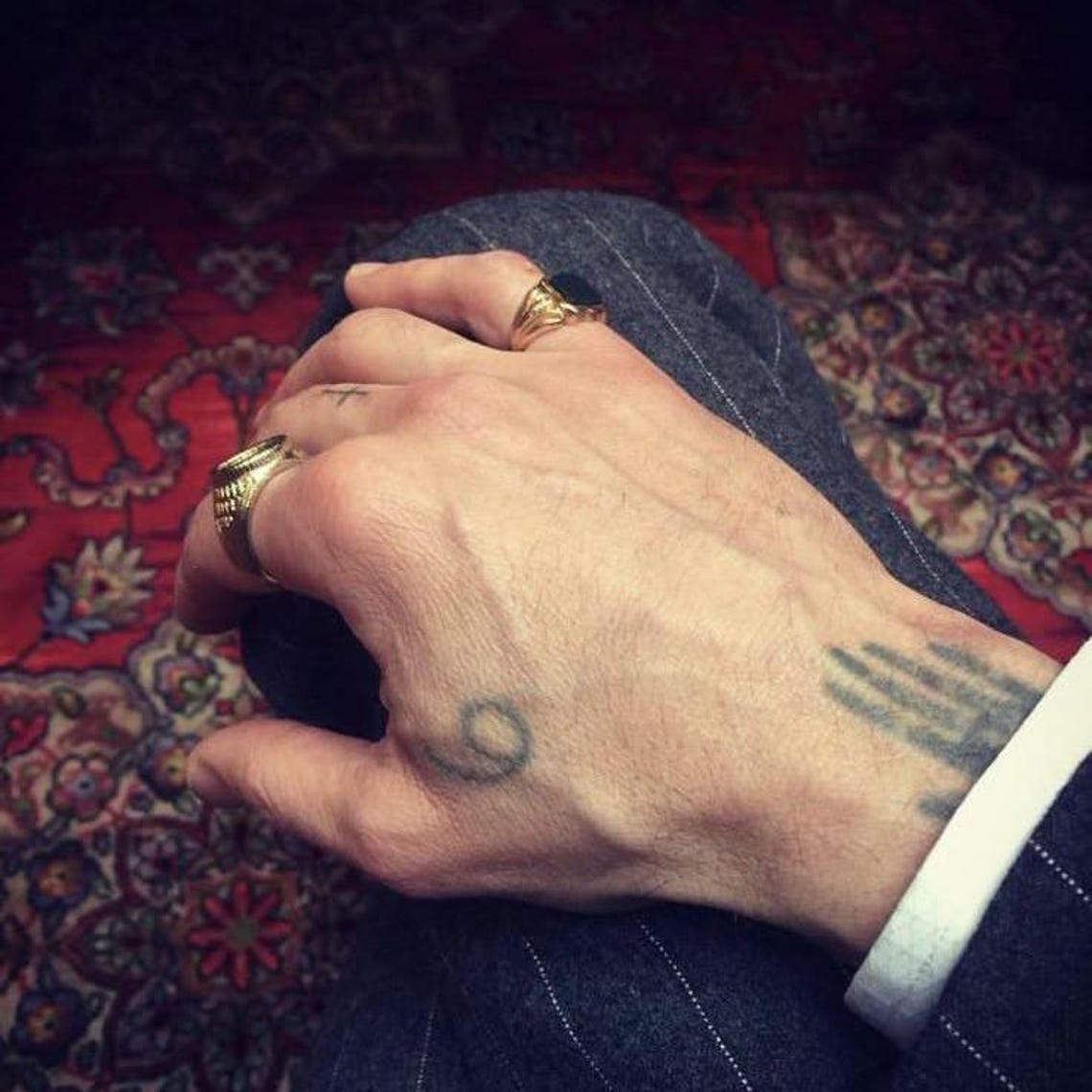 Luca Changretta Ring Peaky Blinders Gold Plated 925 Sterling Silver ...