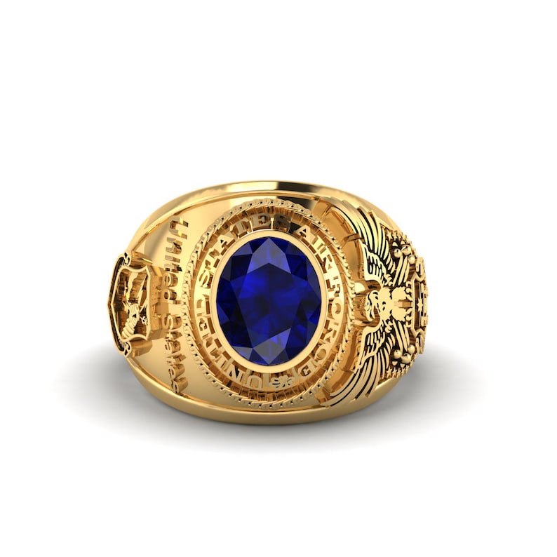 925 US Air Force Ring, USAF, 925 Sterling Silver, Strategic Air Command ...