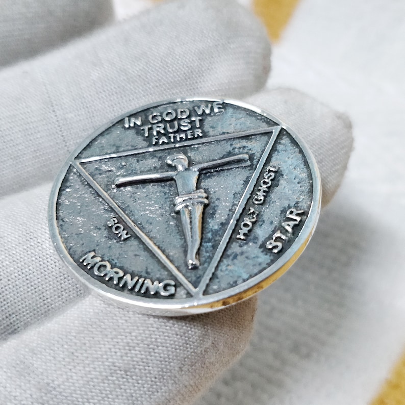 Lucifer Pentecostal Coin Silver Coins Lucifer COIN Solid 925 - Etsy