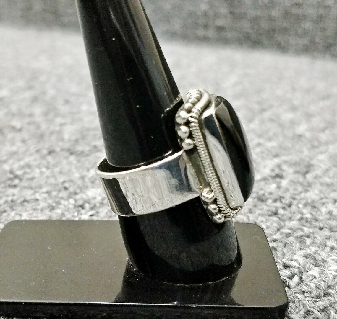 Big Lucifer's Ring solid 925 Sterling Silver Natural | Etsy