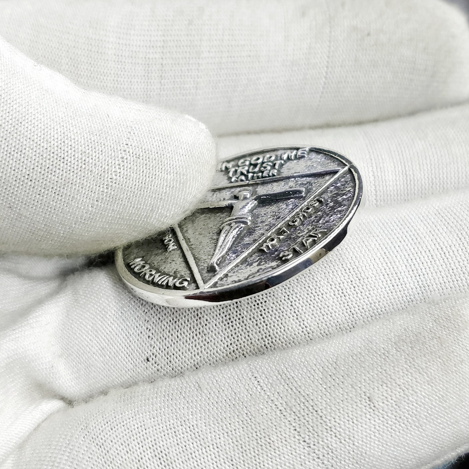 Lucifer Pentecostal Coin Silver Coins Lucifer COIN Solid 925 Sterling ...