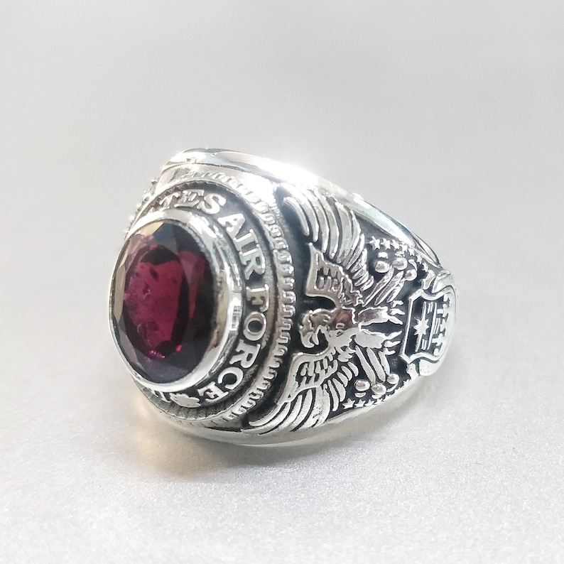 US Air Force Ring USAF 925 Sterling Silver American Men - Etsy Canada