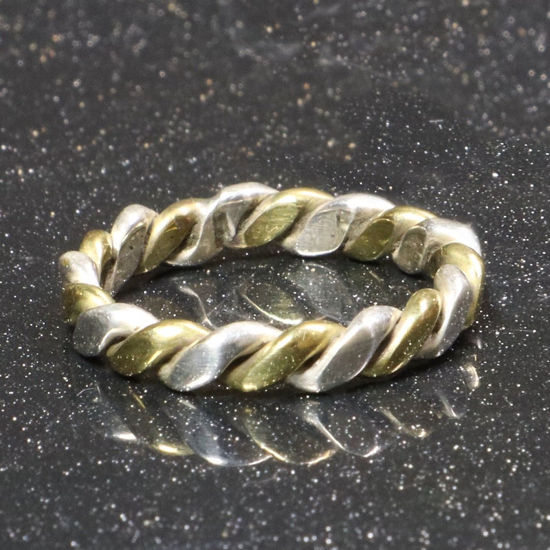 Silver Twisted Ring - Etsy