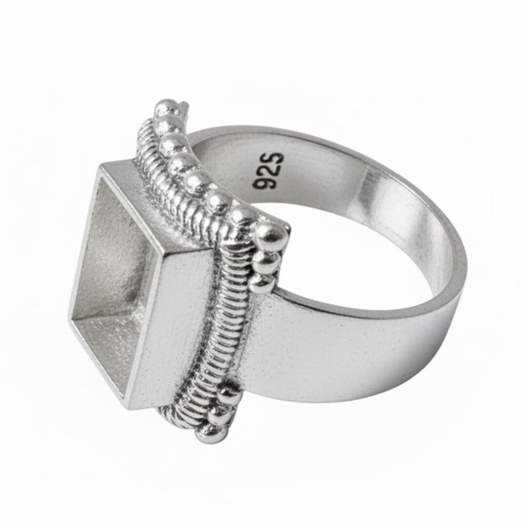 Customized Lucifer Morningstar Rings | 925 Silver | Rectangle Shape ...