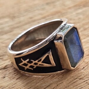 Lucifer Morningstar Rings | 925 Sterling Silver | Emerald Shape ...