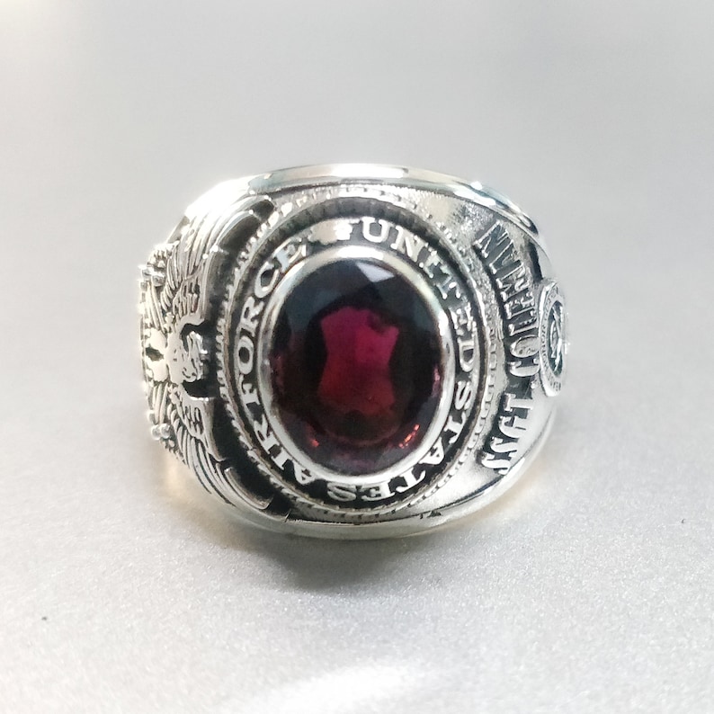 US Air Force Ring USAF 925 Sterling Silver American Men - Etsy