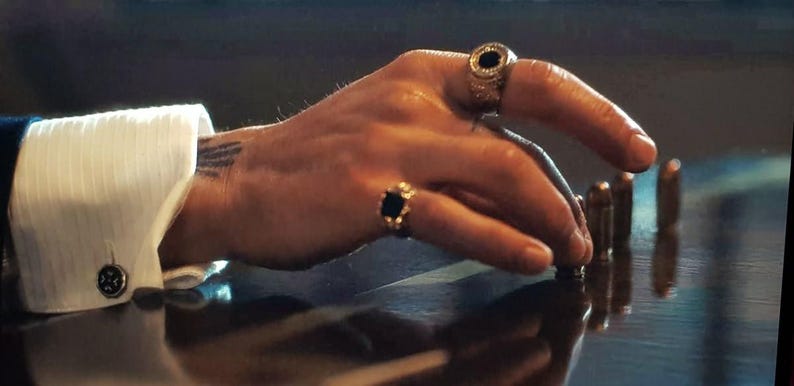Luca Changretta Ring Peaky Blinders Gold Plated 925 Sterling Silver ...