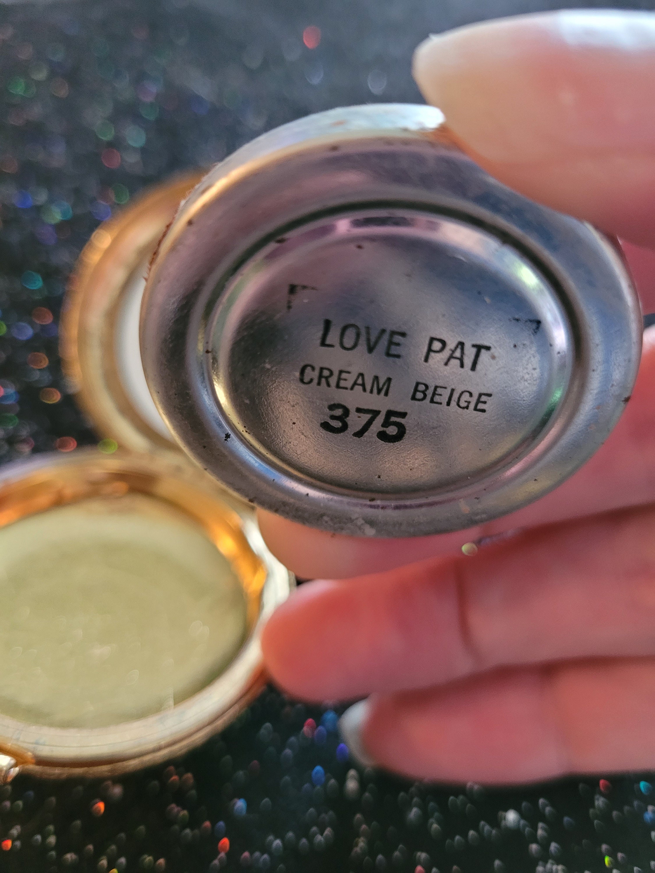Vintage Etched Gold Tone Revlon "love Pat" Compact - Etsy