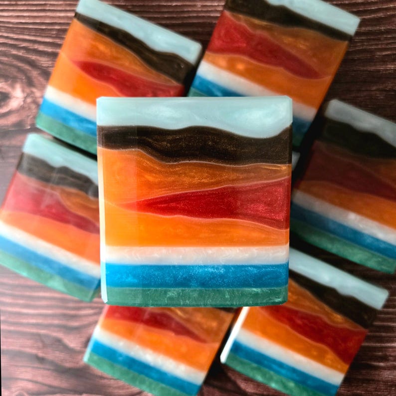 Fall Colors Handcrafted Glycerin Soap: Fall Landscape Vista Art, Apple ...