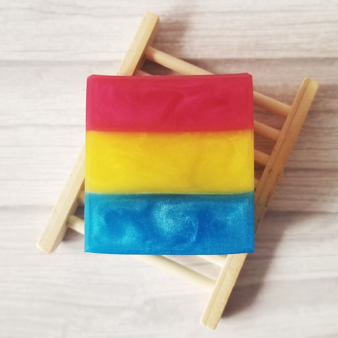 Pan Pride Glycerin Soap Bar, Pansexual Flag, LGBTQ Pride Soap, Gifts ...