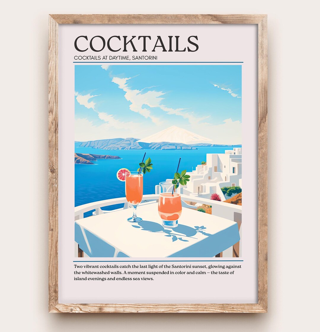 Cocktails Art Deco Print Elegant Drink Poster Bar Wall Art Mixology ...
