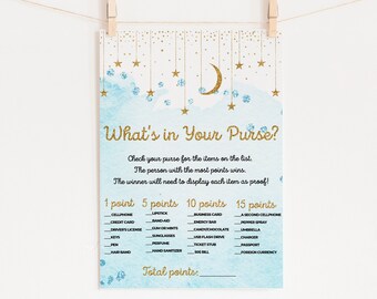 What's in Your Purse Baby Shower Game Instant Download - Etsy