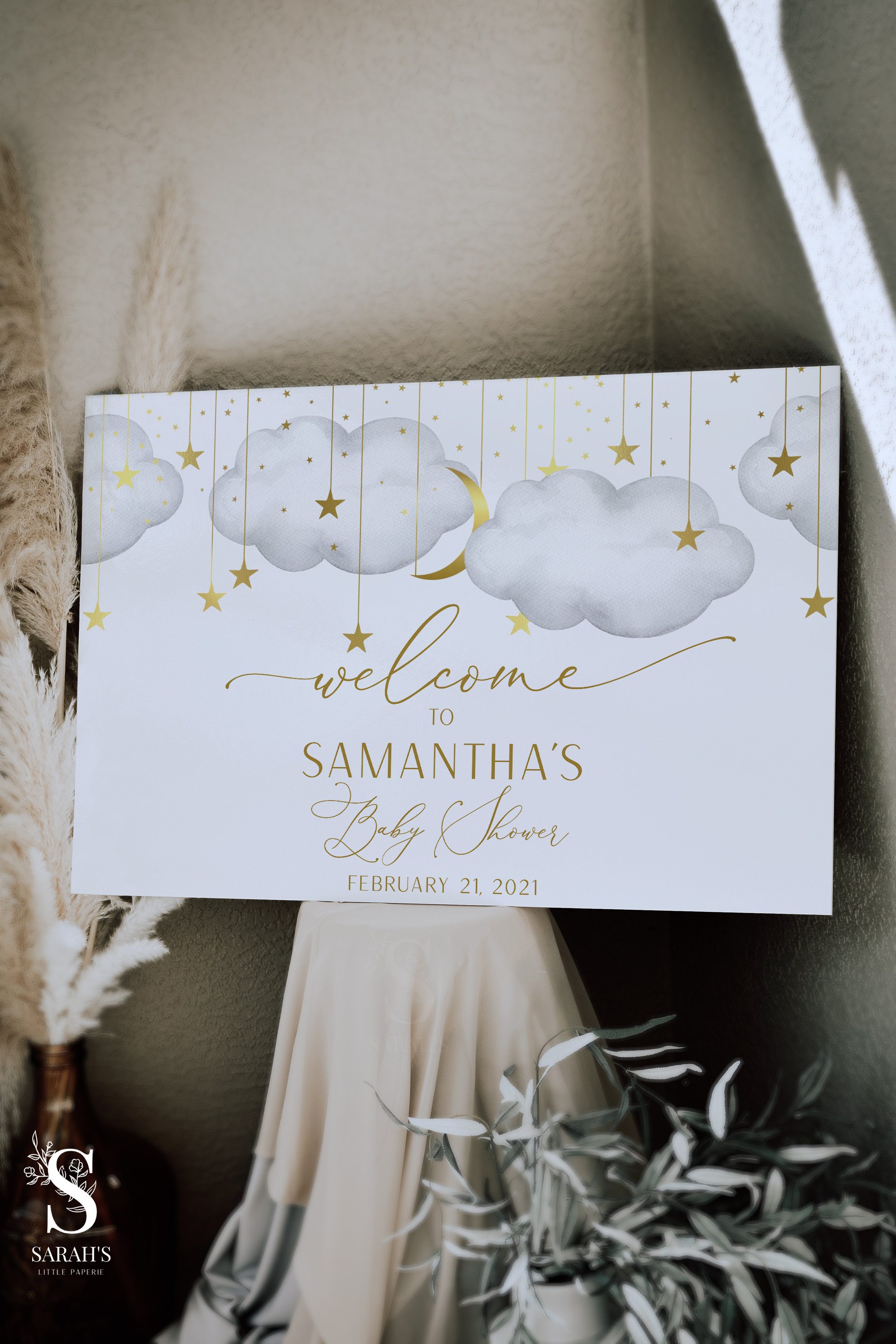 Gender Neutral Baby Shower Welcome Sign Twinkle Twinkle | Etsy