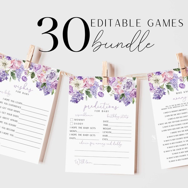 Baby Shower Games - Etsy