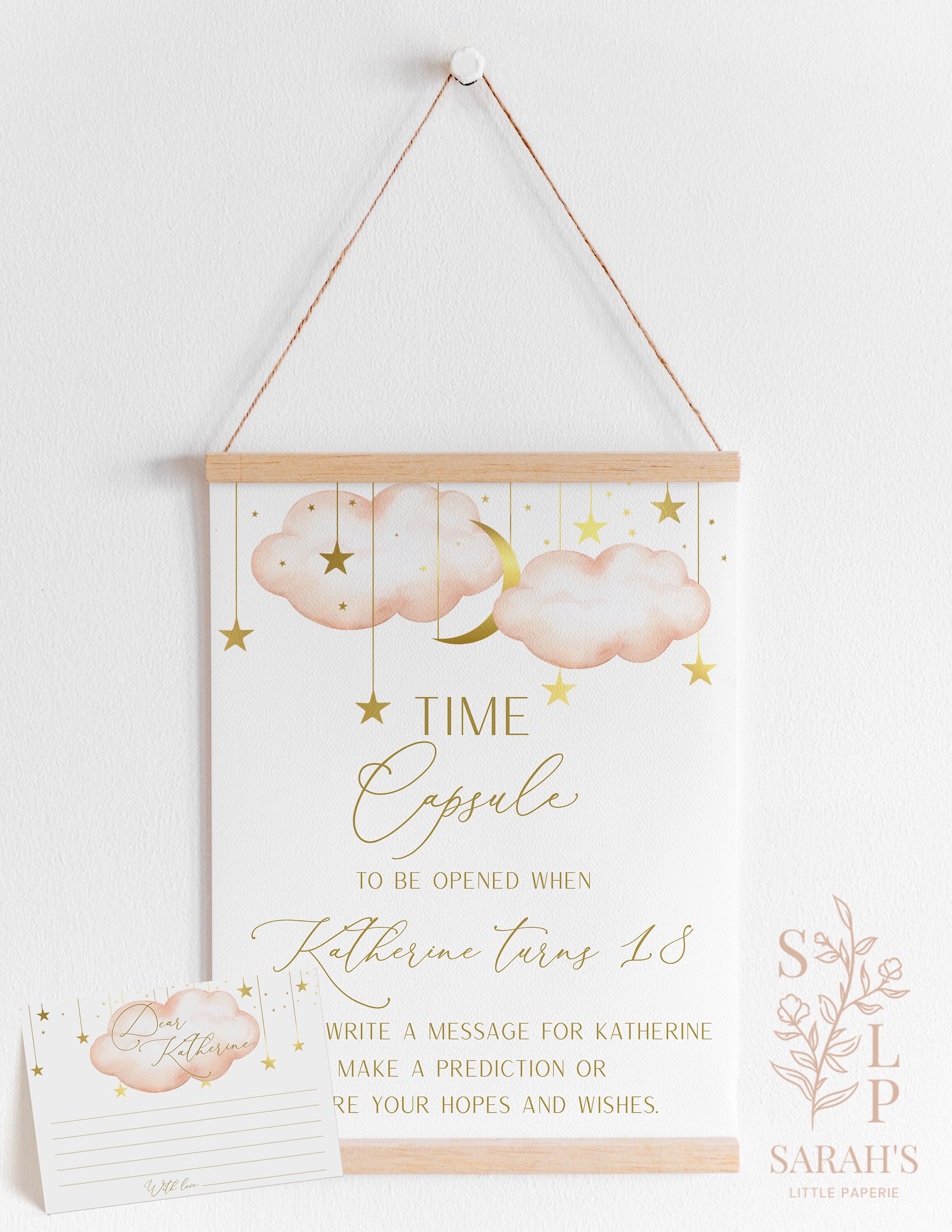 Time Capsule Sign + Cards, Twinkle Twinkle Little Star Time Capsule ...