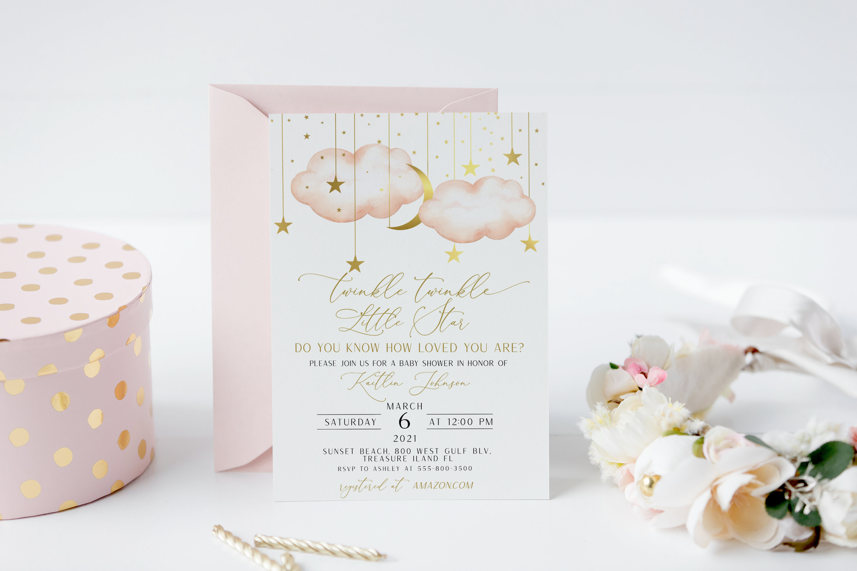 Twinkle Twinkle Little Stars Birthday Invitation - Etsy