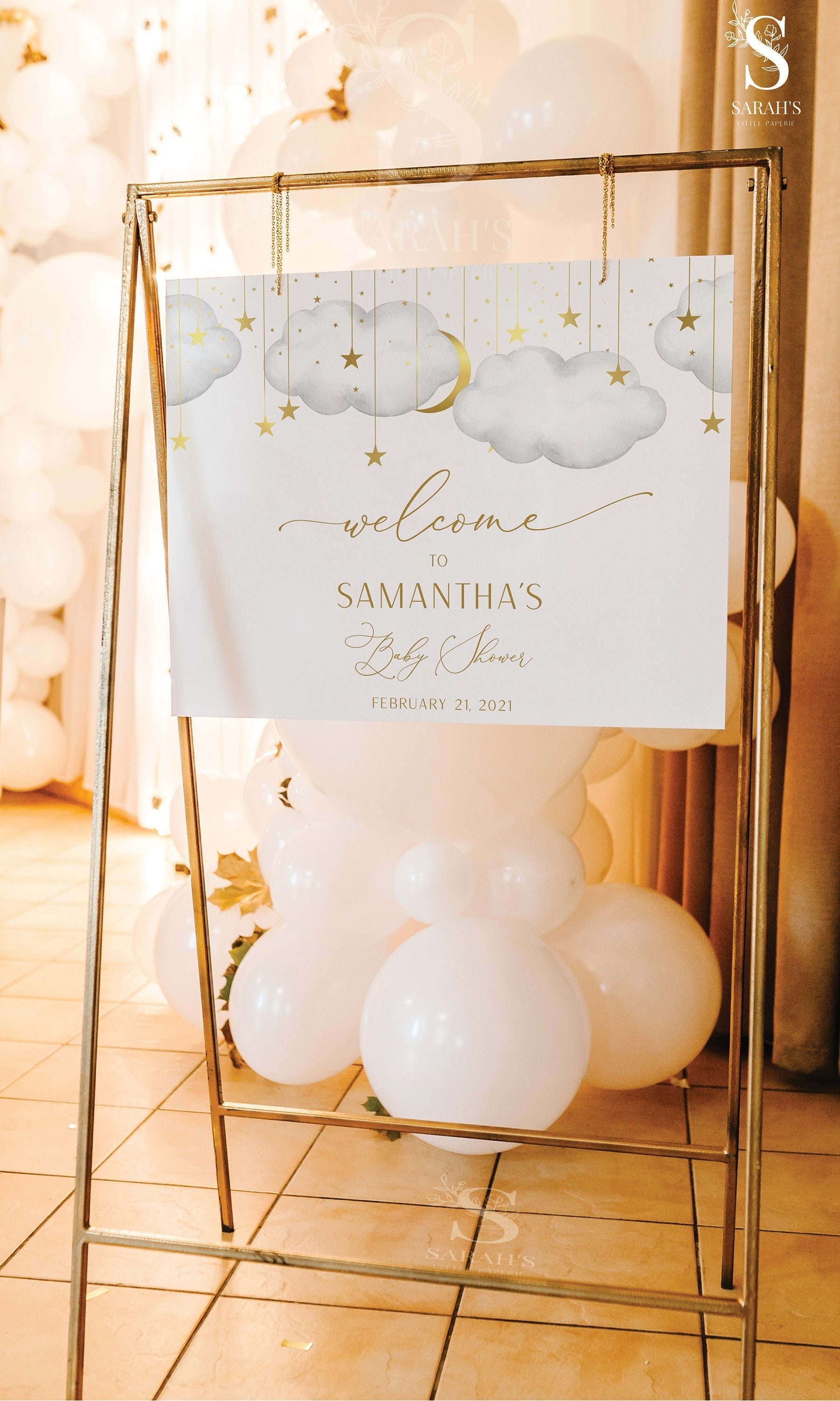 Gender Neutral Baby Shower Welcome Sign Twinkle Twinkle | Etsy