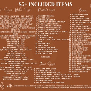 Boho Rainbow Mega Bundle, Baby Shower Mega Bundle, Bohemian Baby Shower ...