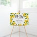 Lemon Baby Shower Welcome Sign Lemon Themed Baby Shower - Etsy