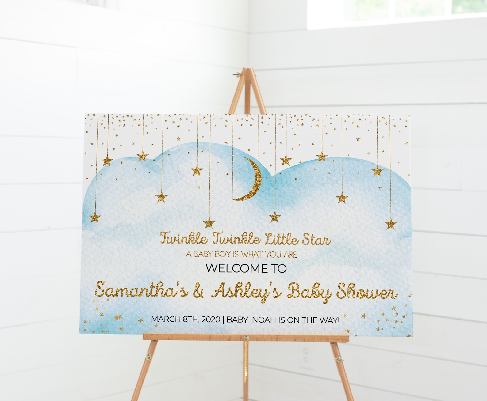 Twinkle Twinkle Little Star Baby Shower Welcome Sign Light - Etsy