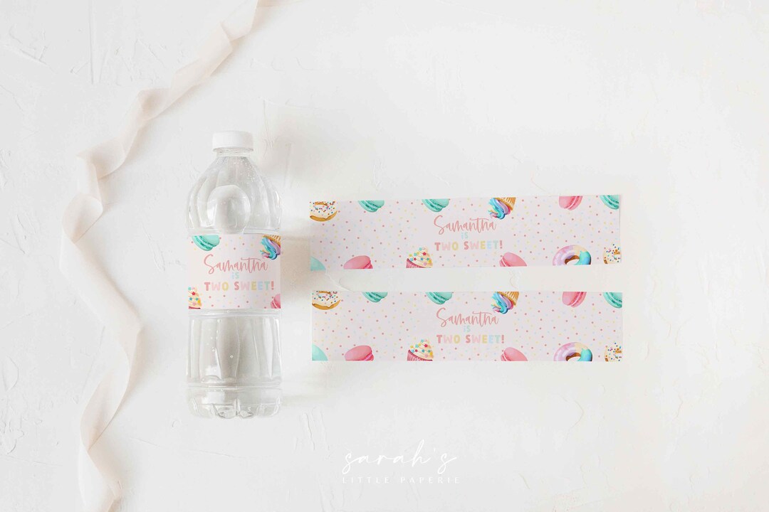 Two Sweet Bottle Labels, so Sweet Bottle Labels, Editable Labels ...