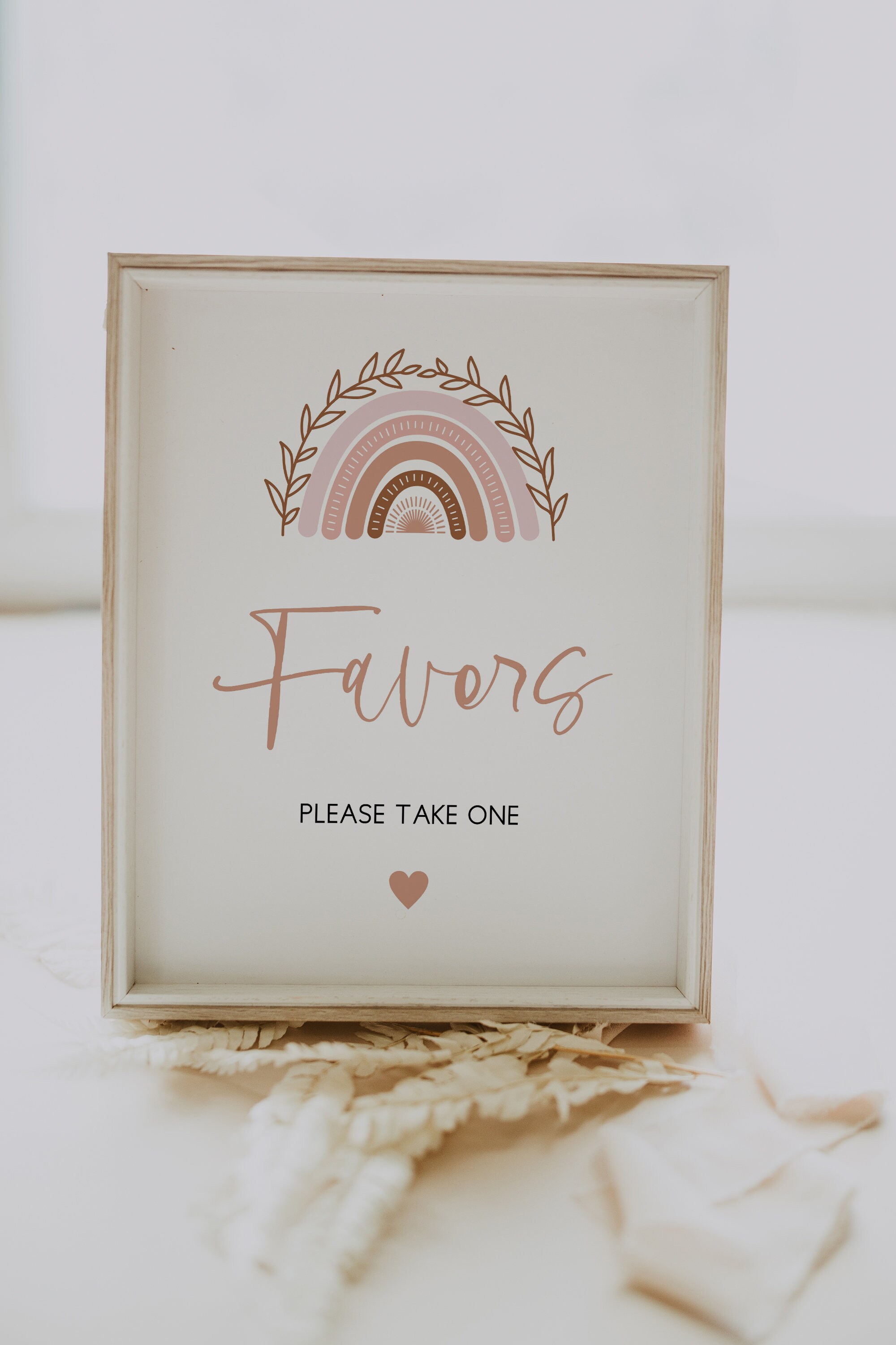 Favors Sign Bohemian Rainbow Baby Shower Favors Sign - Etsy