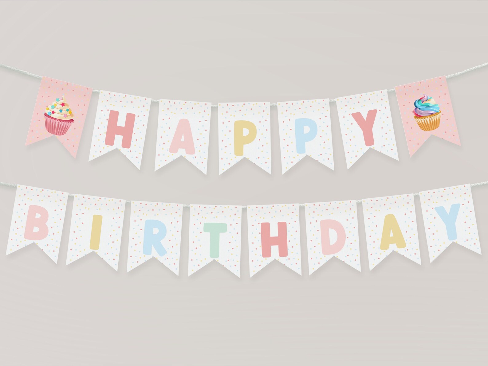 Sweets Birthday Banner Rainbow Sweets Birthday Banner DIY - Etsy