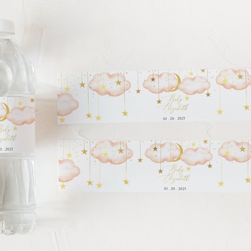 EDITABLE Twinkle Twinkle Little Star Bottle Labels Instant - Etsy