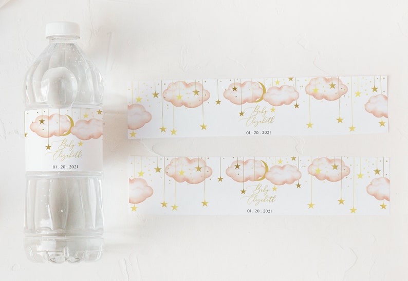 EDITABLE Twinkle Twinkle Little Star Bottle Labels Instant - Etsy