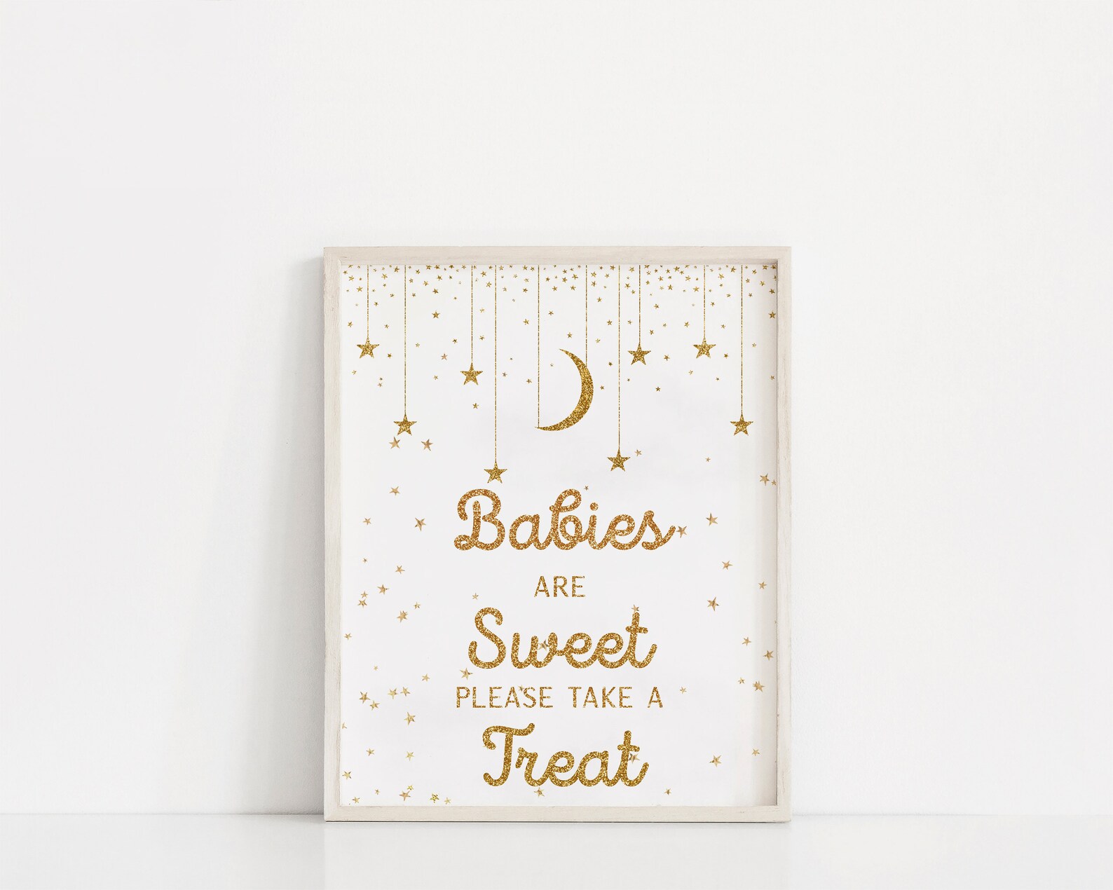 Sweets and Treats Sign, Twinkle Twinkle Little Star Baby Shower Sign ...