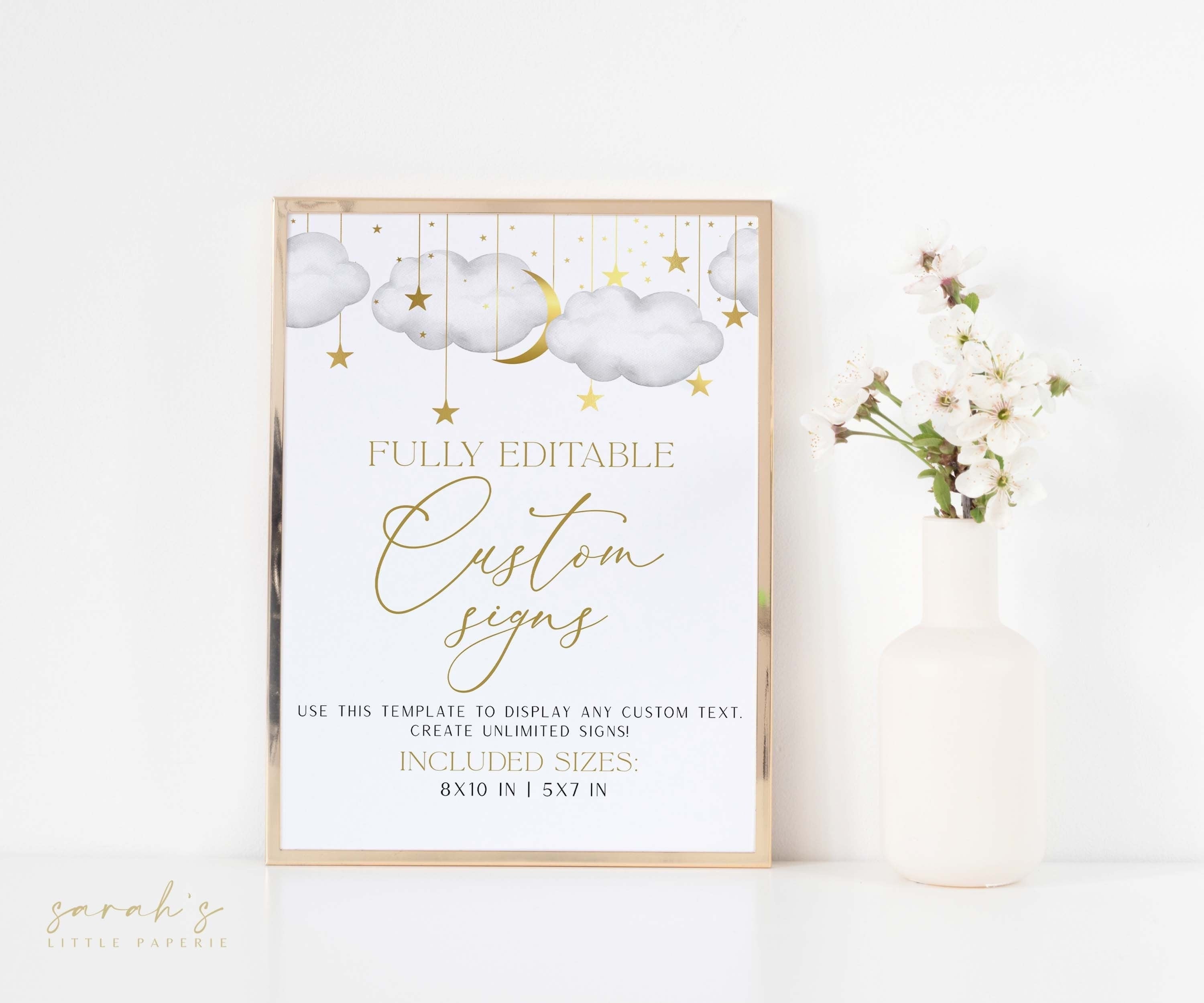 Moon Stars Custom Sing, Twinkle Twinkle Little Stars Custom Sign ...