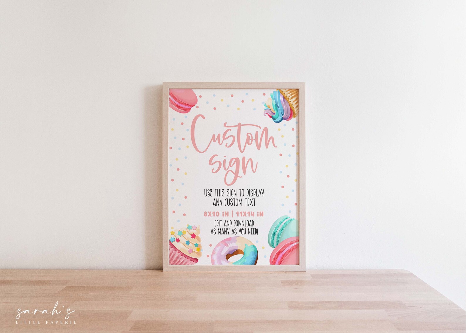 Sweets Birthday Custom Sign, Sweet ONE Editable Custom Sign, Sweets ...