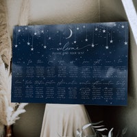 Crescent Moon Seating Plan - Etsy UK