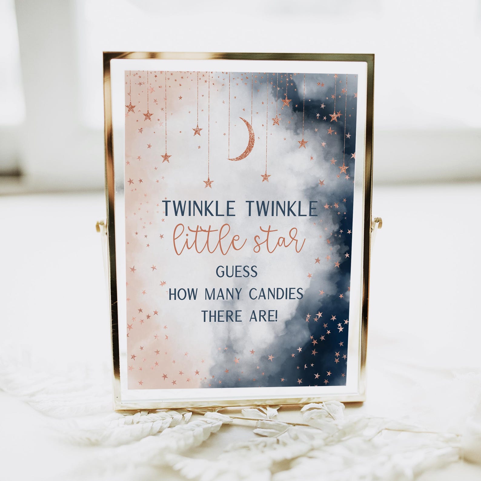 Twinkle Twinkle Little Star Guess How Many Candies Sign, 8x10", Instant ...