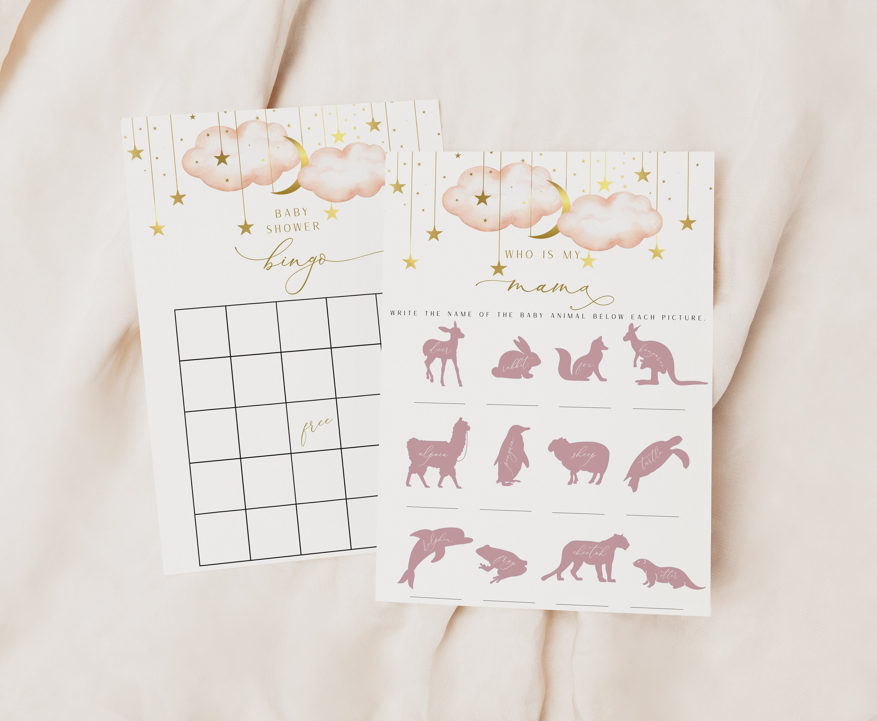 Baby Shower Games Bundle Twinkle Twinkle Little Star Baby - Etsy