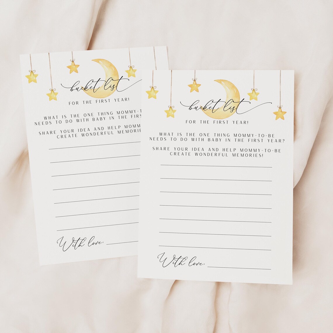Baby Shower Bucket List, Twinkle Twinkle Little Star Baby Shower Game ...