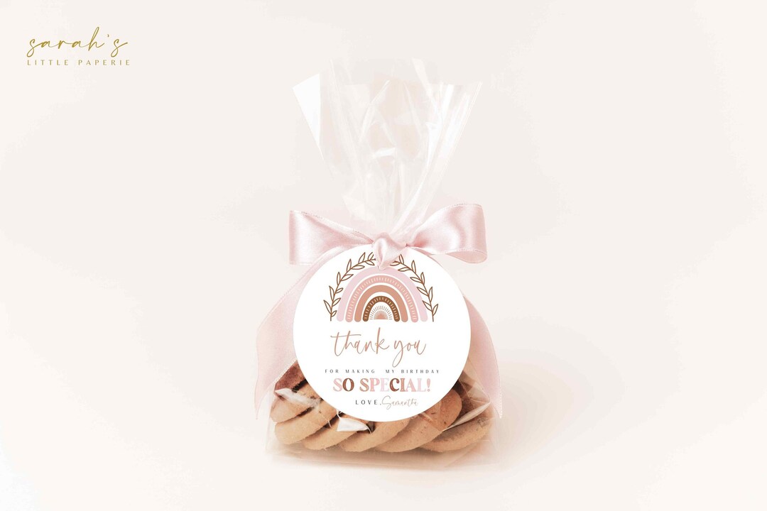 Bohemian Rainbow Favor Tags , Bohemian Rainbow Editable Party Tags ...