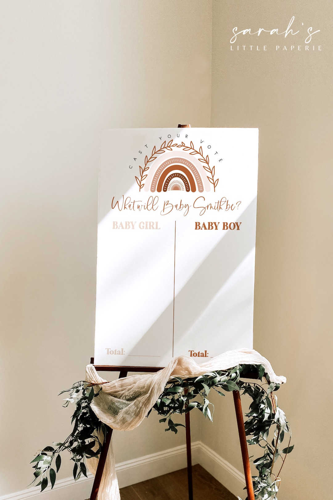 Rainbow Gender Reveal Voting Game, Gender Neutral Rainbow Editable ...