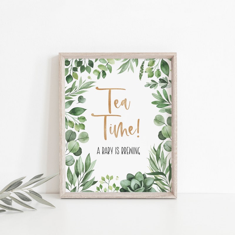 Tea Time Sign - Etsy