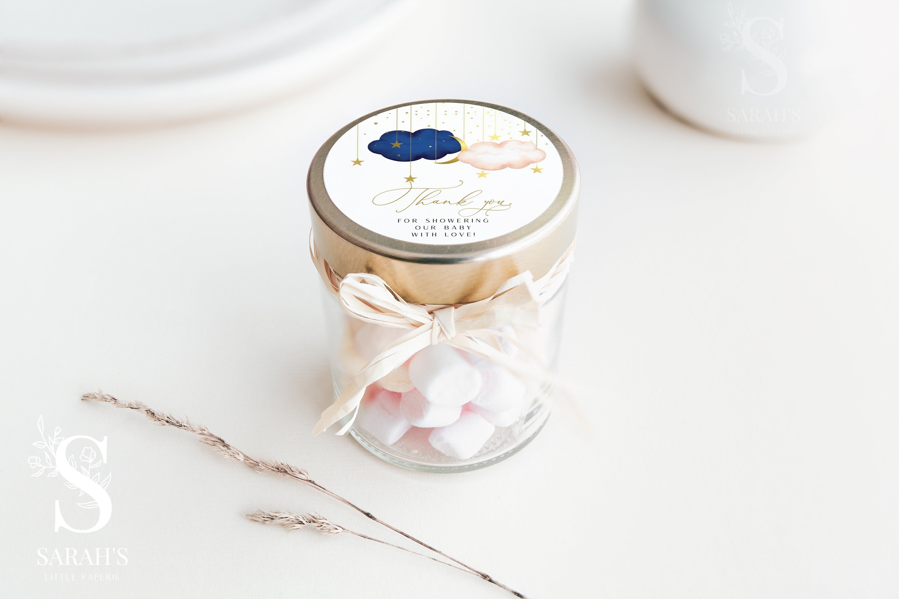 Blush and Navy Printable Sticker Labels Twinkle Twinkle - Etsy