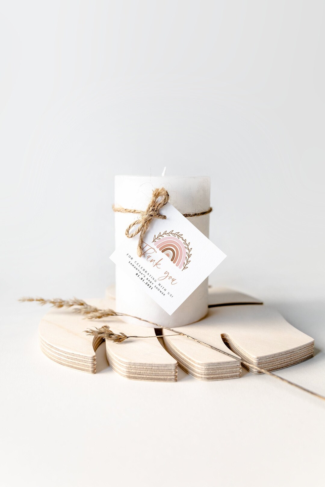 Rainbow Baby Shower Favor Tags | Rainbow Editable Favor Tags ...