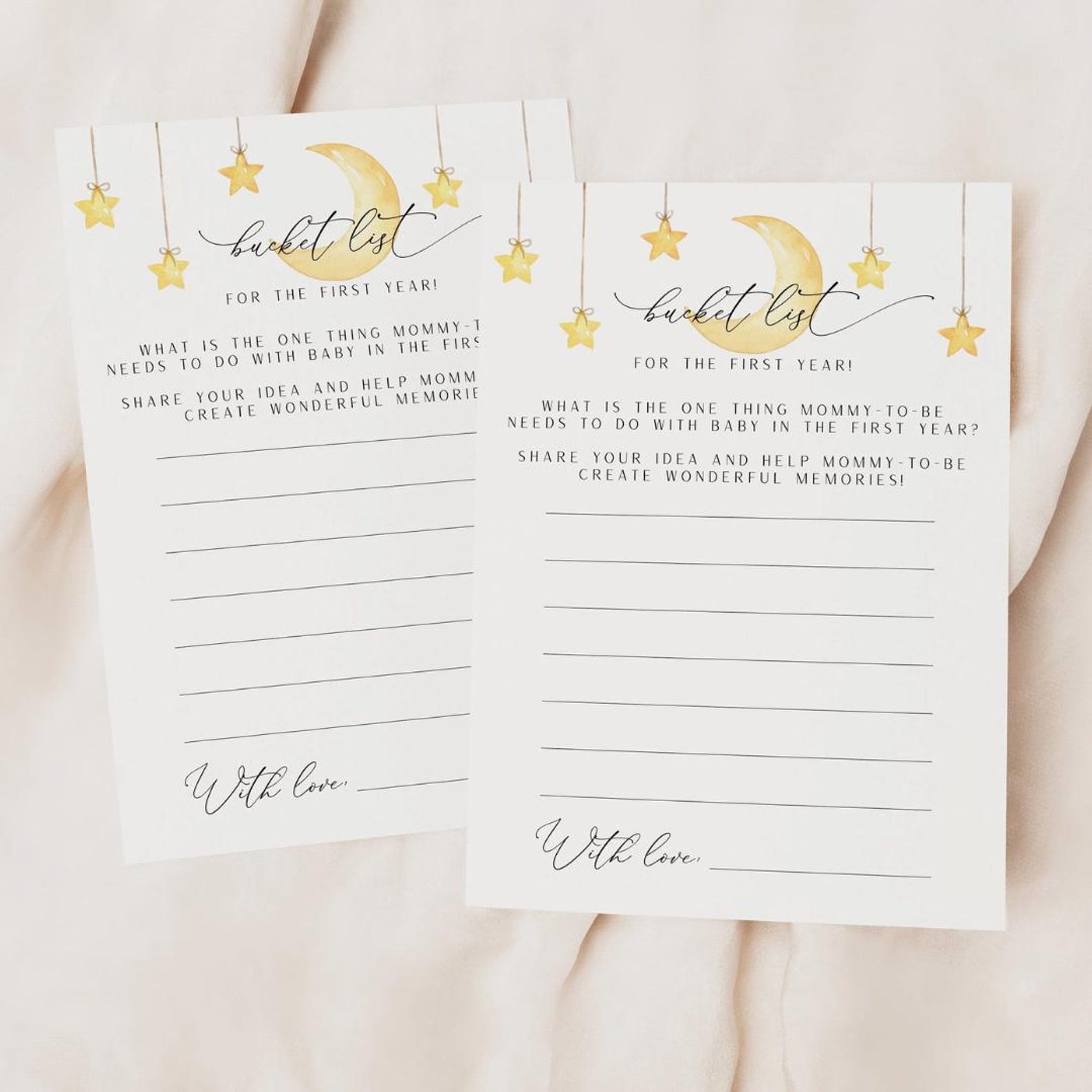 Baby Shower Bucket List, Twinkle Twinkle Little Star Baby Shower Game ...