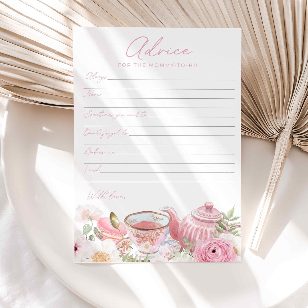 Advice for Mommy-to-be Baby Shower Game (instant Download) - Etsy